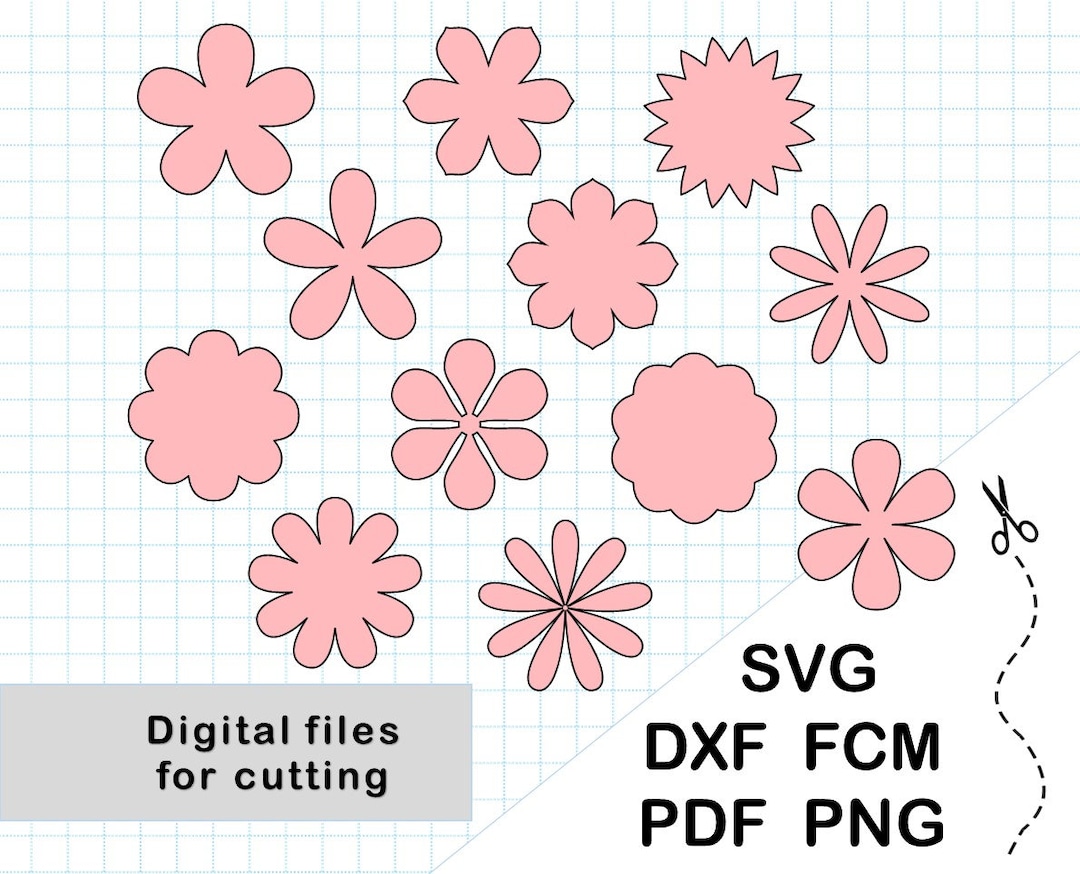 Flower Bundle SVG Files for Cricut, Flowers Svg for DIY Nursery Decor ...
