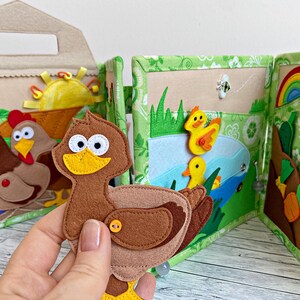FARM Quiet Book With Felt Animals, Felt Activity Book With Farm Animals ...