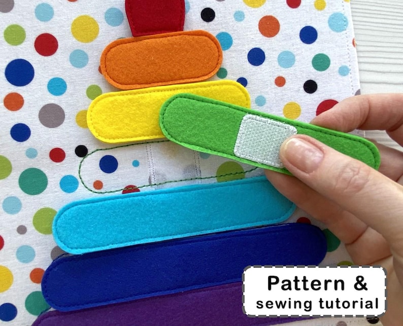Stacking Rings Page – Easy Sewing Pattern PDF for Felt Quiet Book ...