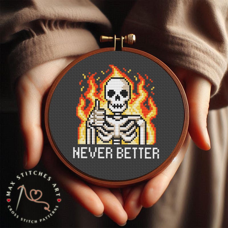 Small Cross Stitch Goth - Etsy
