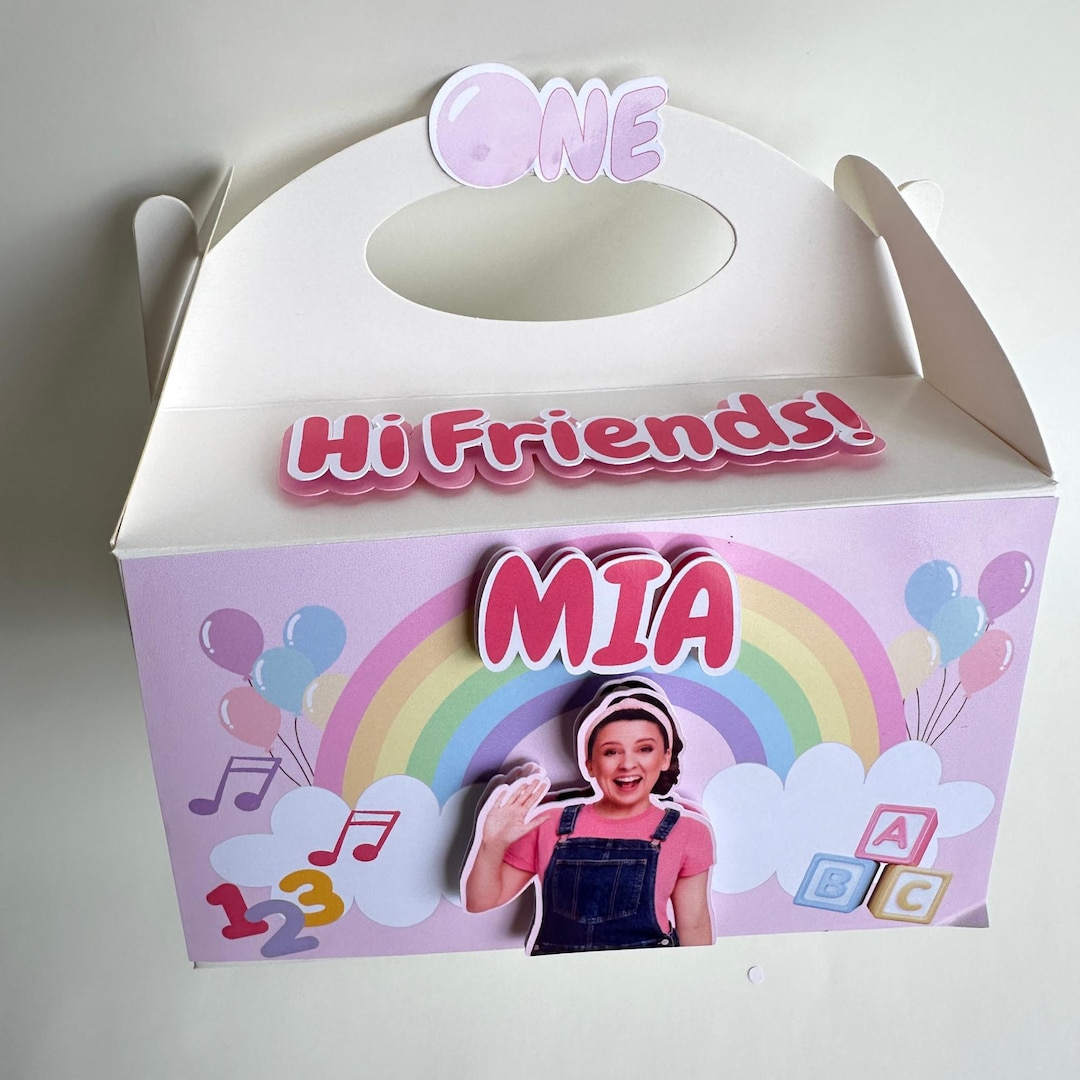 Ms. Rachel Party Favor Gable Box: 3D Decorations - Etsy