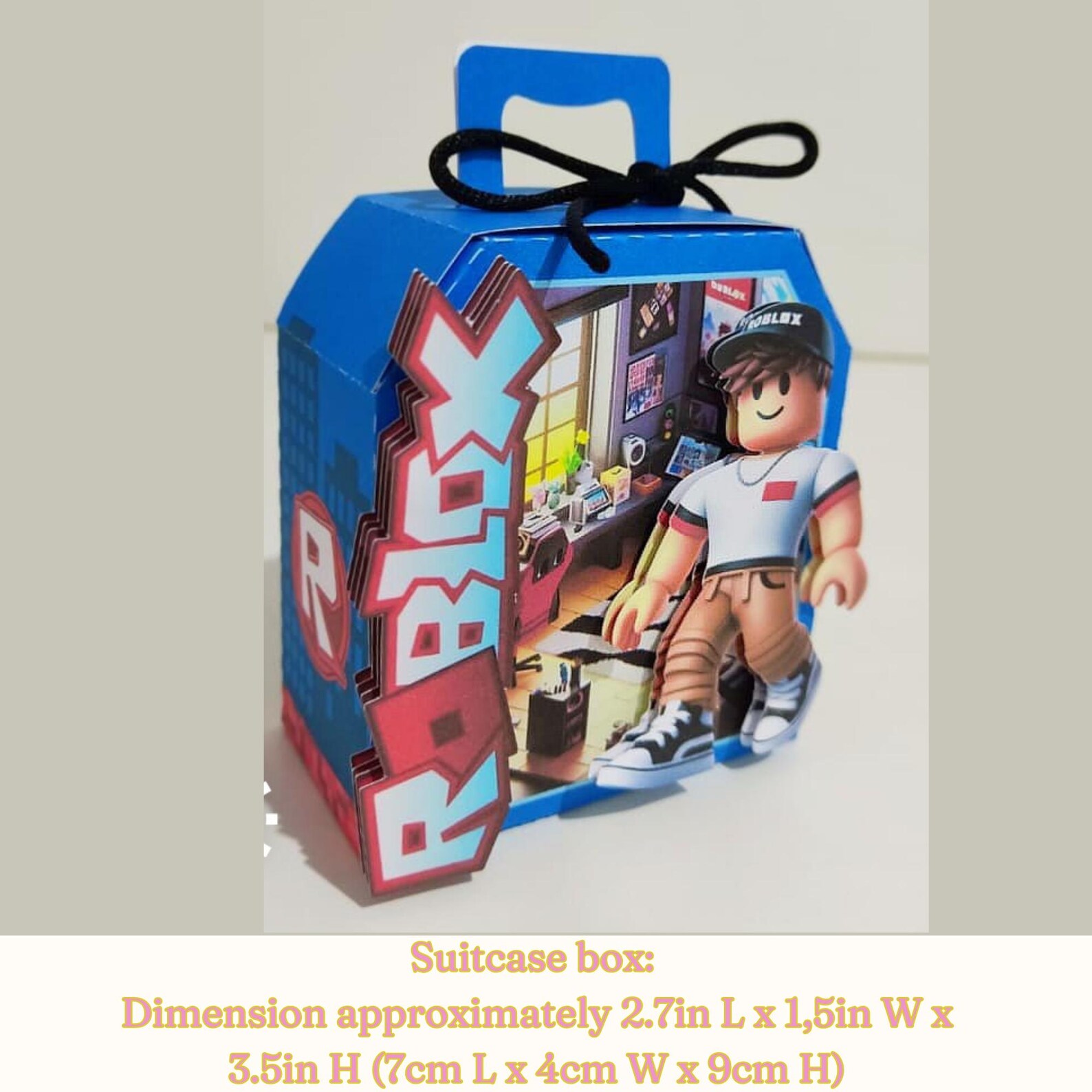 Roblox Favor Box, Roblox Birthday, Game Party Bags, Roblox Gable Bags ...