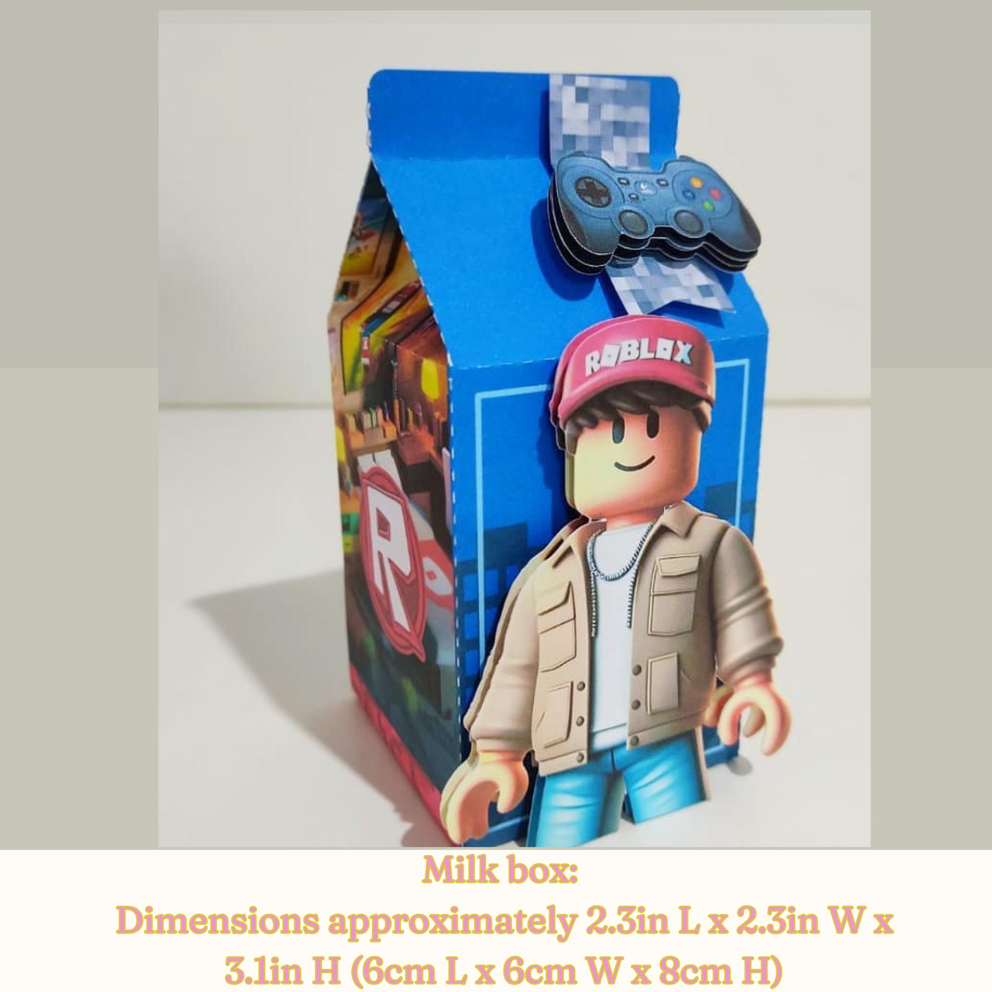 Roblox Favor Box, Roblox Birthday, Game Party Bags, Roblox Gable Bags ...