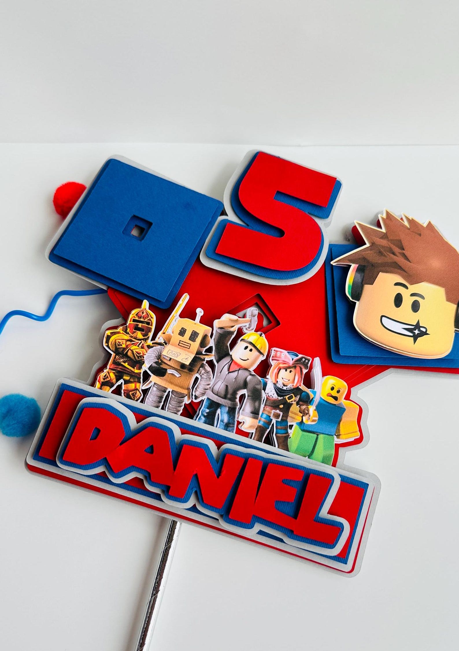 Roblox Cake Topper, Roblox Decorations,birthday Decorations 3d,roblox ...