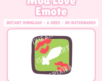 MOD LOVE Twitch Emote / Twitch Emotes / Twitch Stream / Discord Emotes ...