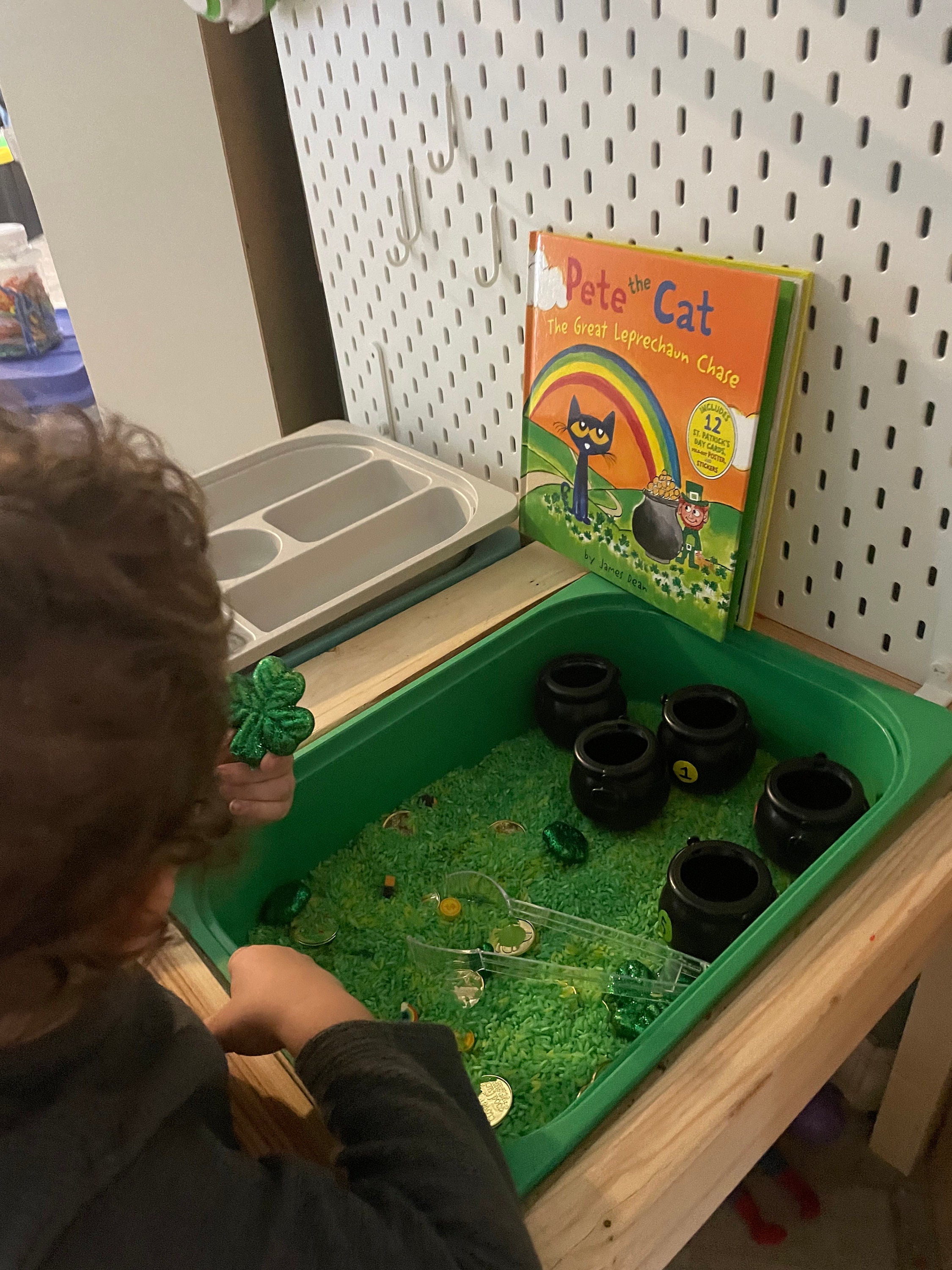 Sensory Bin- St. Patrick's Day- Montessori Learning, Open End Play-bin ...