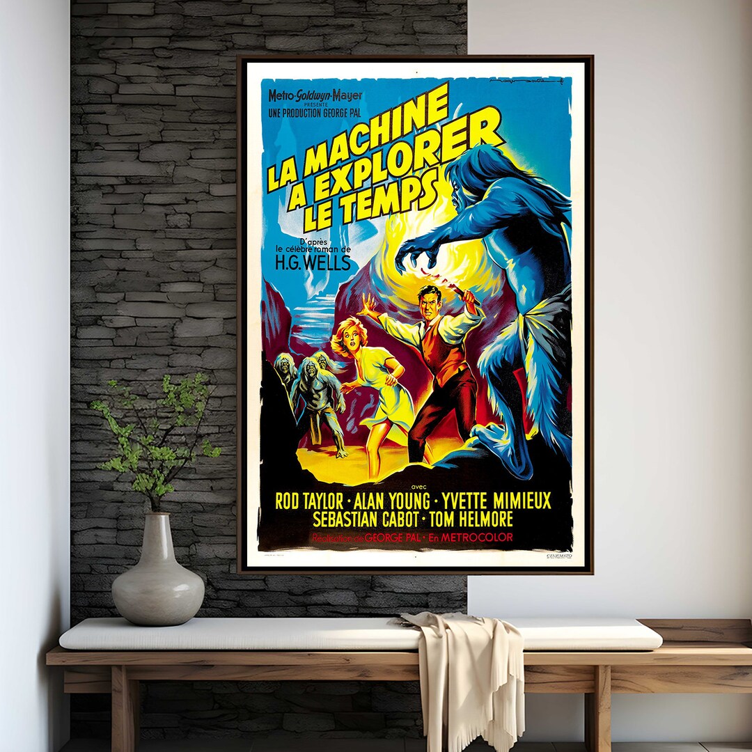 The Time Machine Movie Poster | High Quality Print | Movie Art | Wall ...