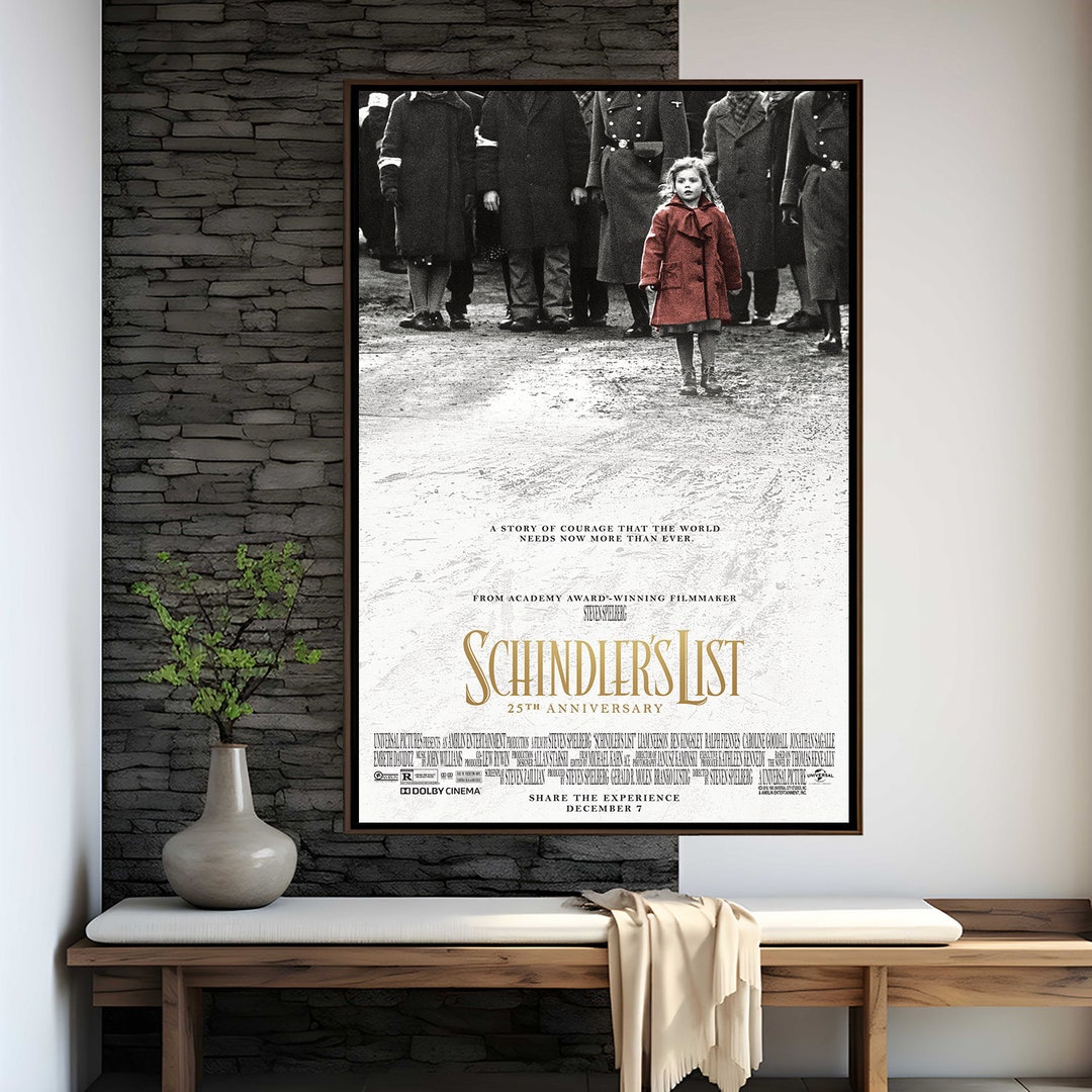 Schindler's List Movie Poster | High Quality Print | Movie Art | Wall ...