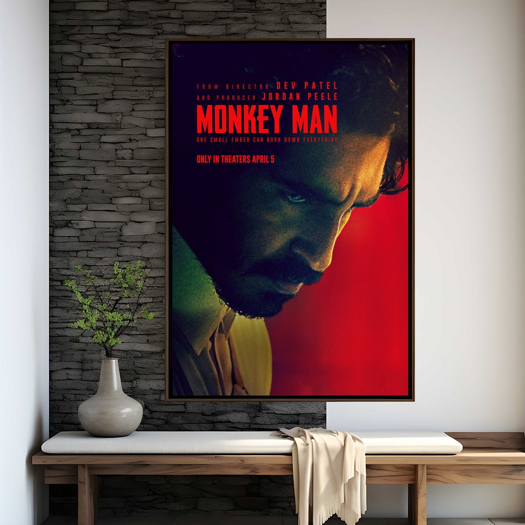 Monkey Man Movie Poster Movie Art Wall Decor Film Fan Collectibles Gift ...