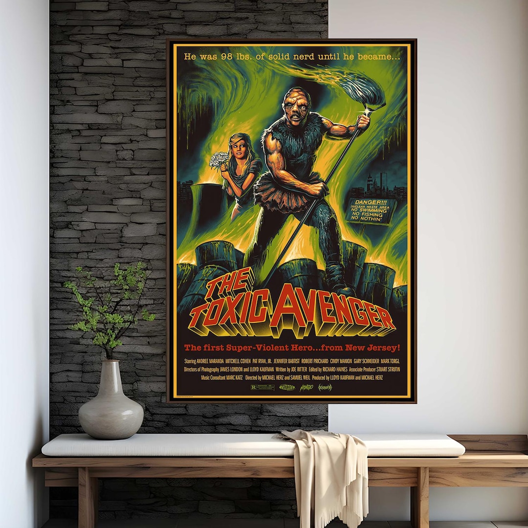 The Toxic Avenger (1984) Movie Poster | High Quality Print | Movie Art ...
