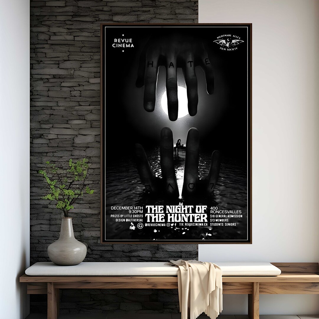 The Night of the Hunter Movie Poster High Quality Print Movie Art Wall ...
