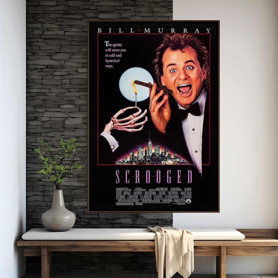 Scrooged Movie Poster | High Quality Print | Movie Art | Wall Decor ...