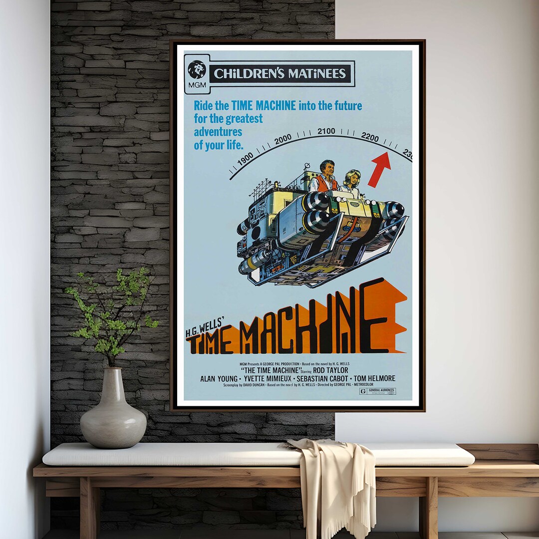 The Time Machine Movie Poster | High Quality Print | Movie Art | Wall ...