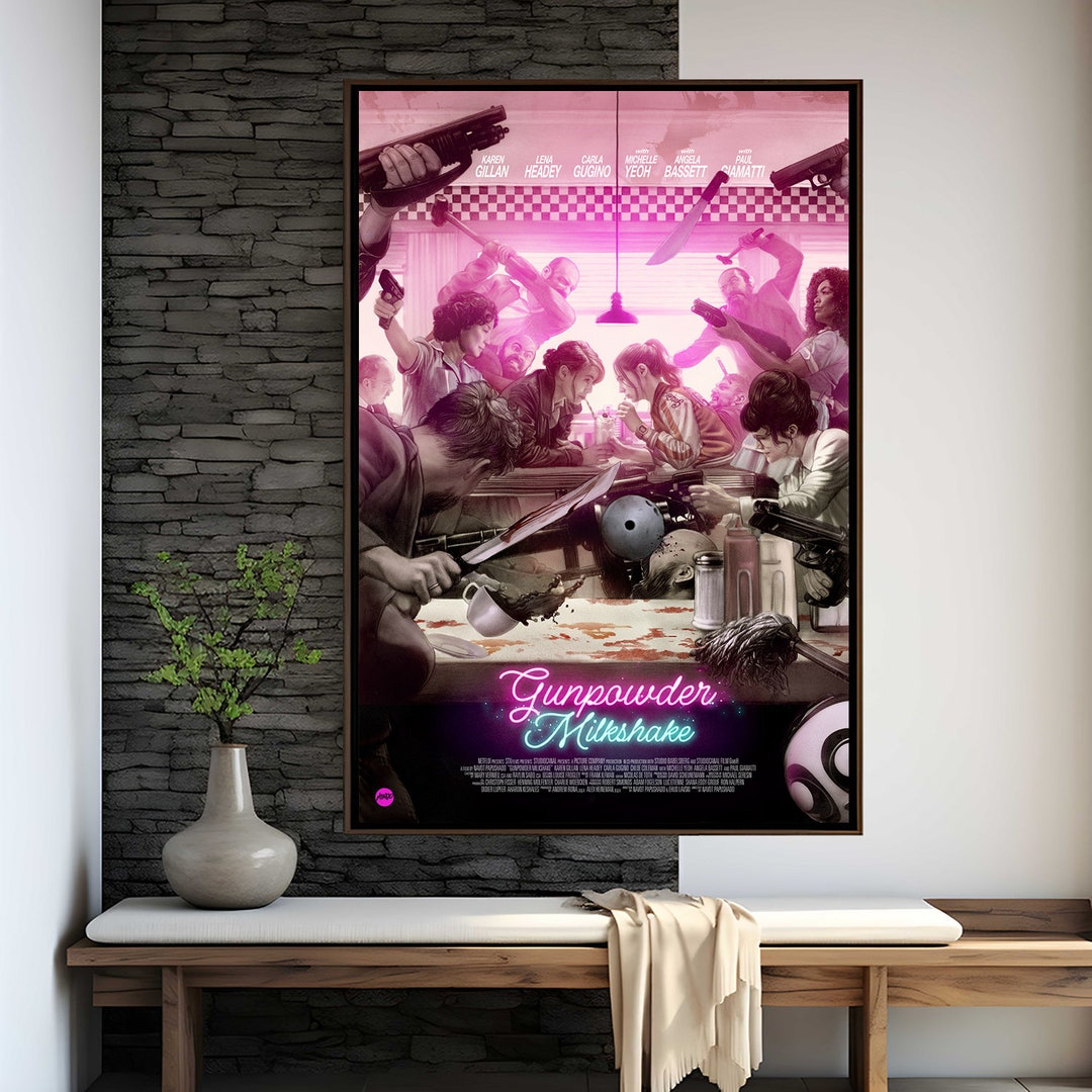 Gunpowder Milkshake Movie Poster | High Quality Print | Movie Art ...