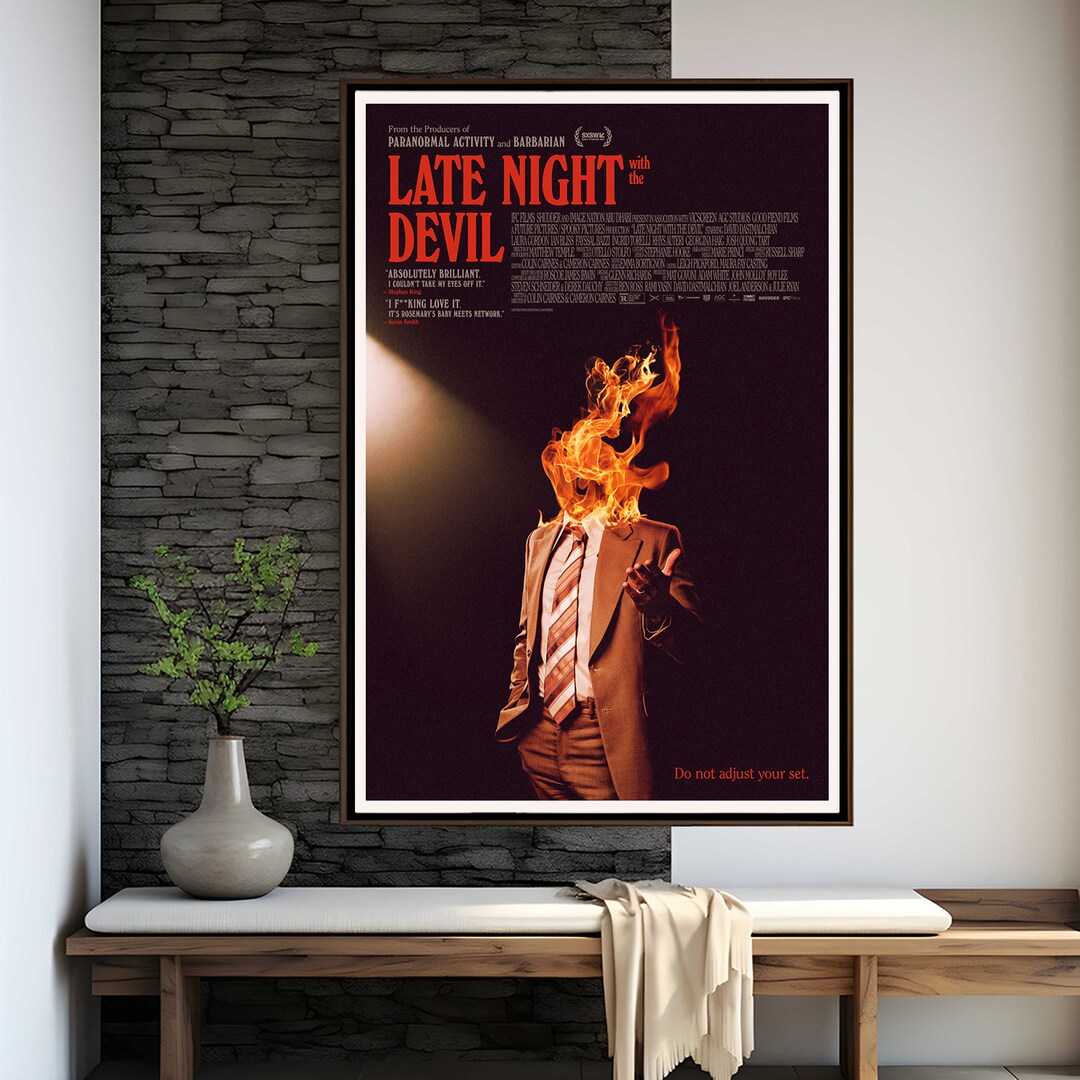 Late Night With the Devil Movie Poster | High Quality Print | Movie Art ...