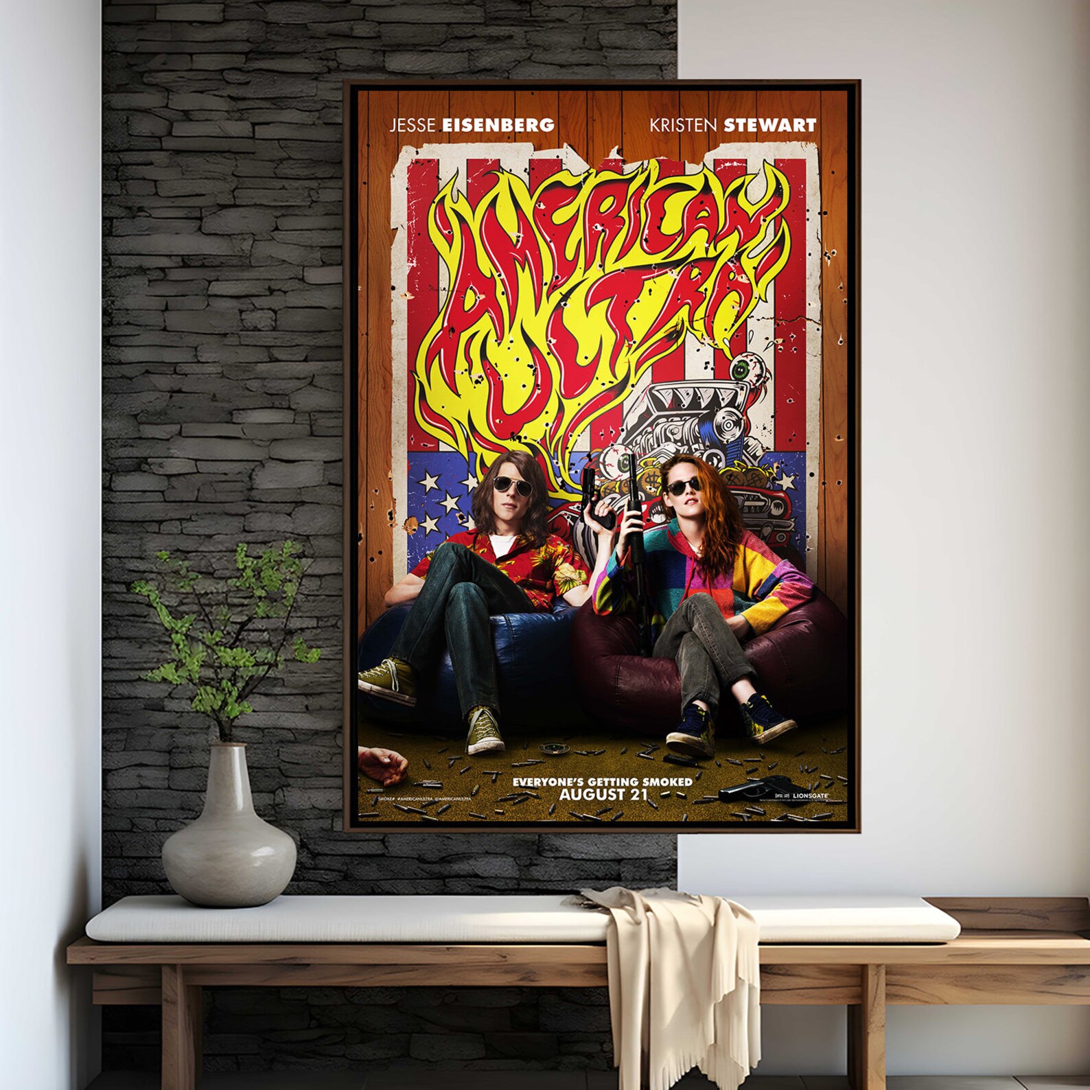 American Ultra Movie Poster | High Quality Print | Movie Art | Wall ...