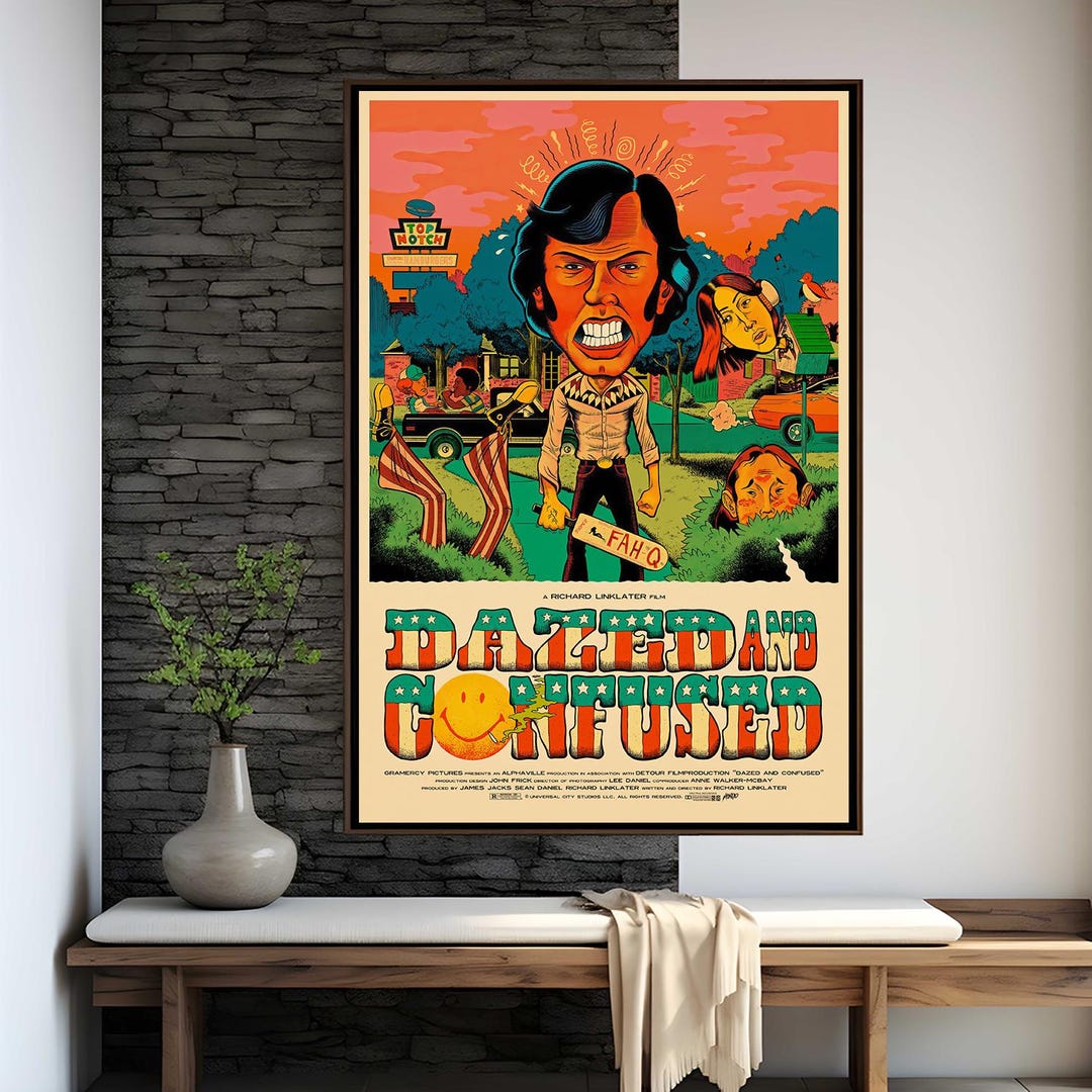 Dazed and Confused Movie Poster | High Quality Print | Movie Art | Wall ...