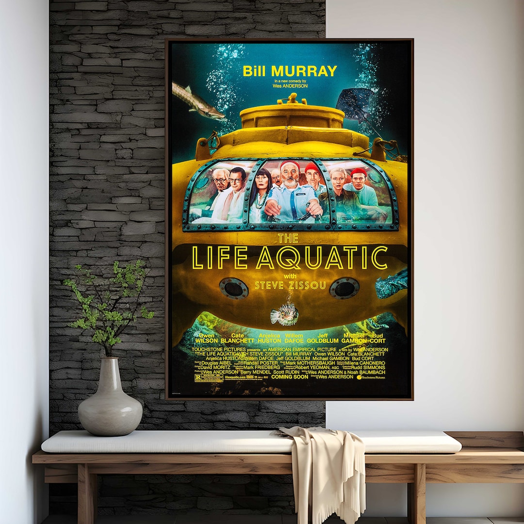 The Life Aquatic With Steve Zissou Movie Poster | High Quality Print ...
