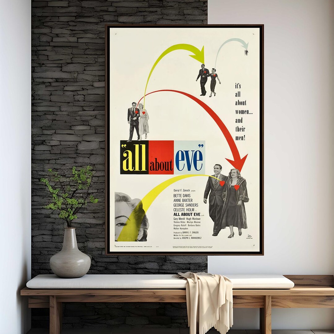 All About Eve Movie Poster | High Quality Print | Movie Art | Wall ...