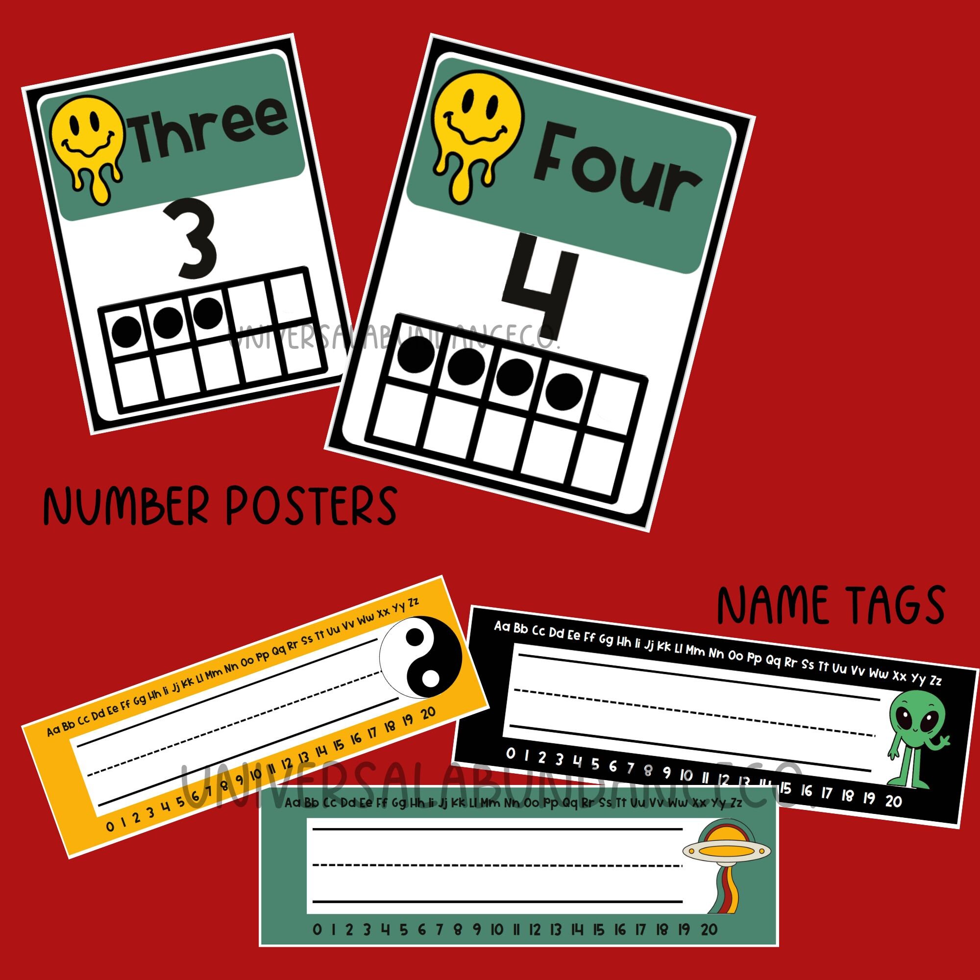 Retro Alien Classroom Decor Bundle - Etsy