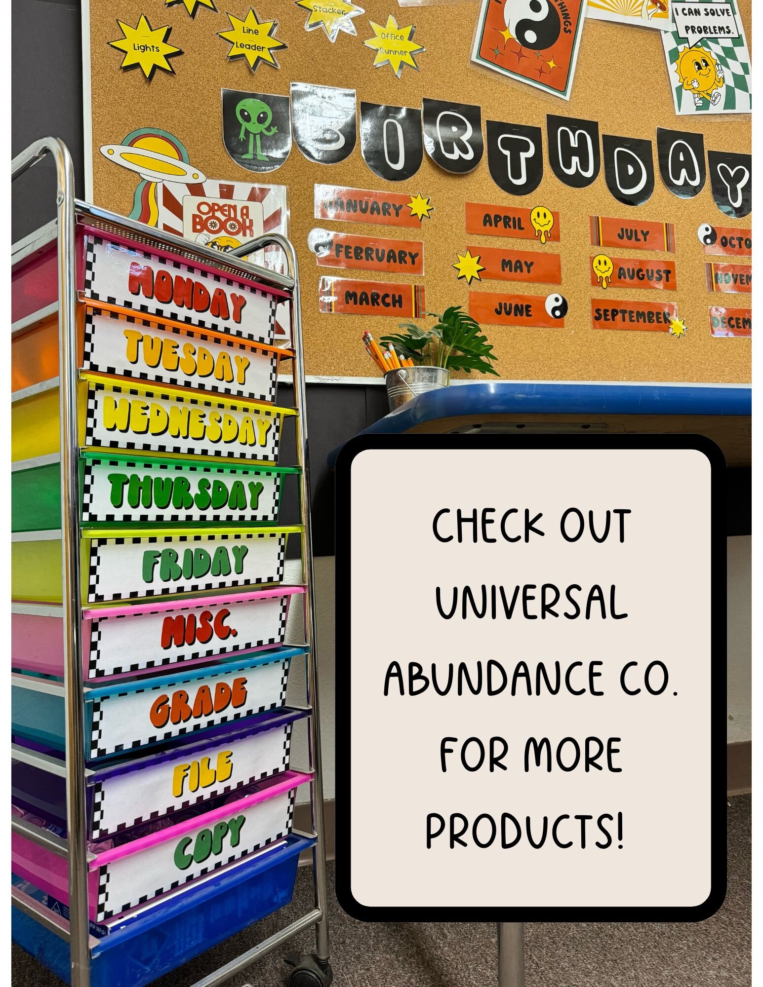 Retro Alien Classroom Decor Bundle - Etsy