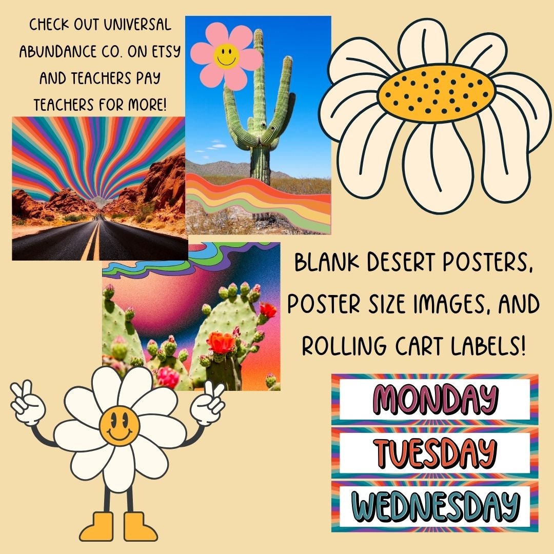 Mindful Desert Classroom Decor Bundle - Etsy