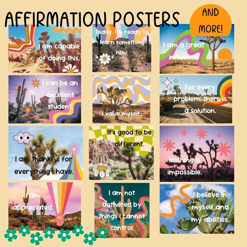 Mindful Desert Classroom Decor Bundle - Etsy