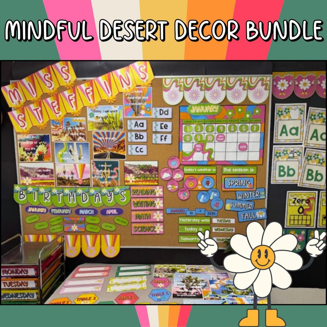 Mindful Desert Classroom Decor Bundle - Etsy