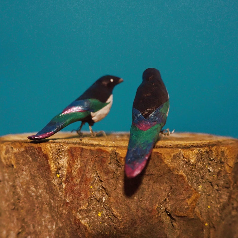 Little Magpie Figure - Etsy UK
