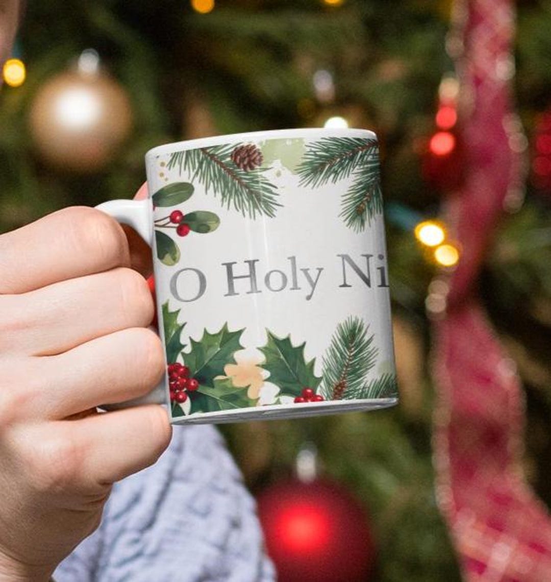 O Holy Night Mug, Christmas Season, Christmas Mugs, Xmas Charm, Holiday ...