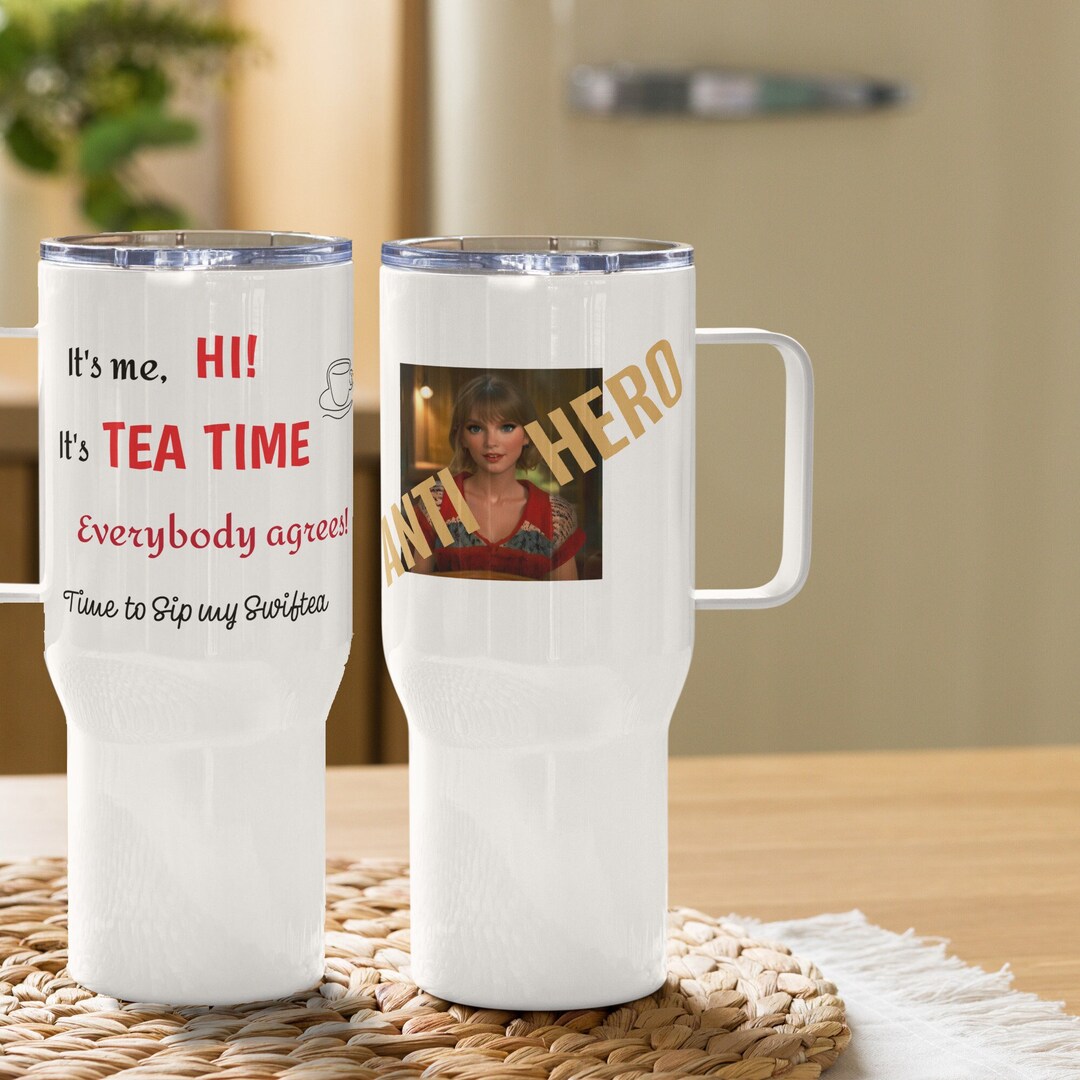 Anti-hero Tea Time Travel Mug, Taylor Swift Inspired Stainless Steel ...