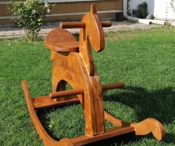 Wooden Rocking Horse, Wooden Rocking Toy, Wooden Horse Toy, Ride-on Toy ...