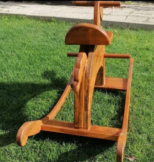 Wooden Rocking Horse, Wooden Rocking Toy, Wooden Horse Toy, Ride-on Toy ...