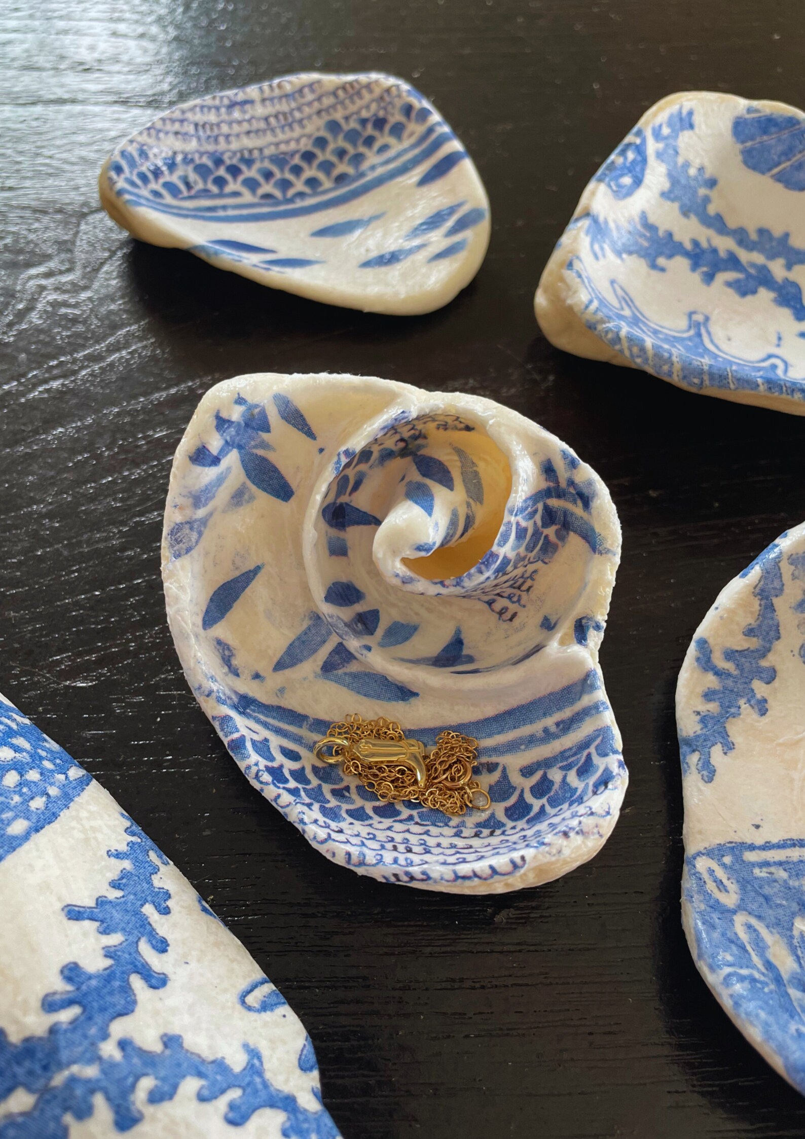 Spiral Conch Shell Ring Dish - Etsy