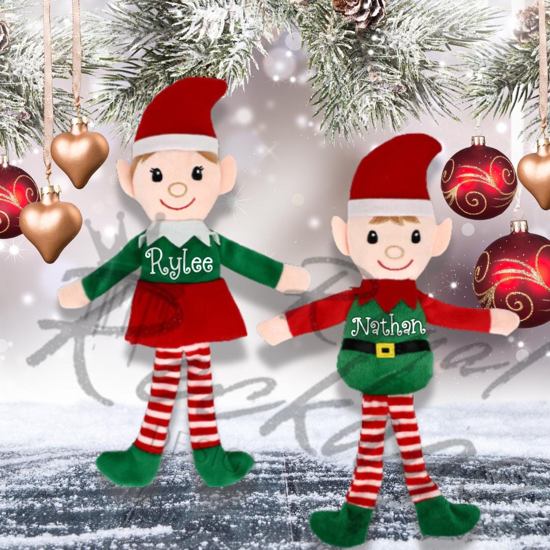 Personalized Elf Plush - Etsy