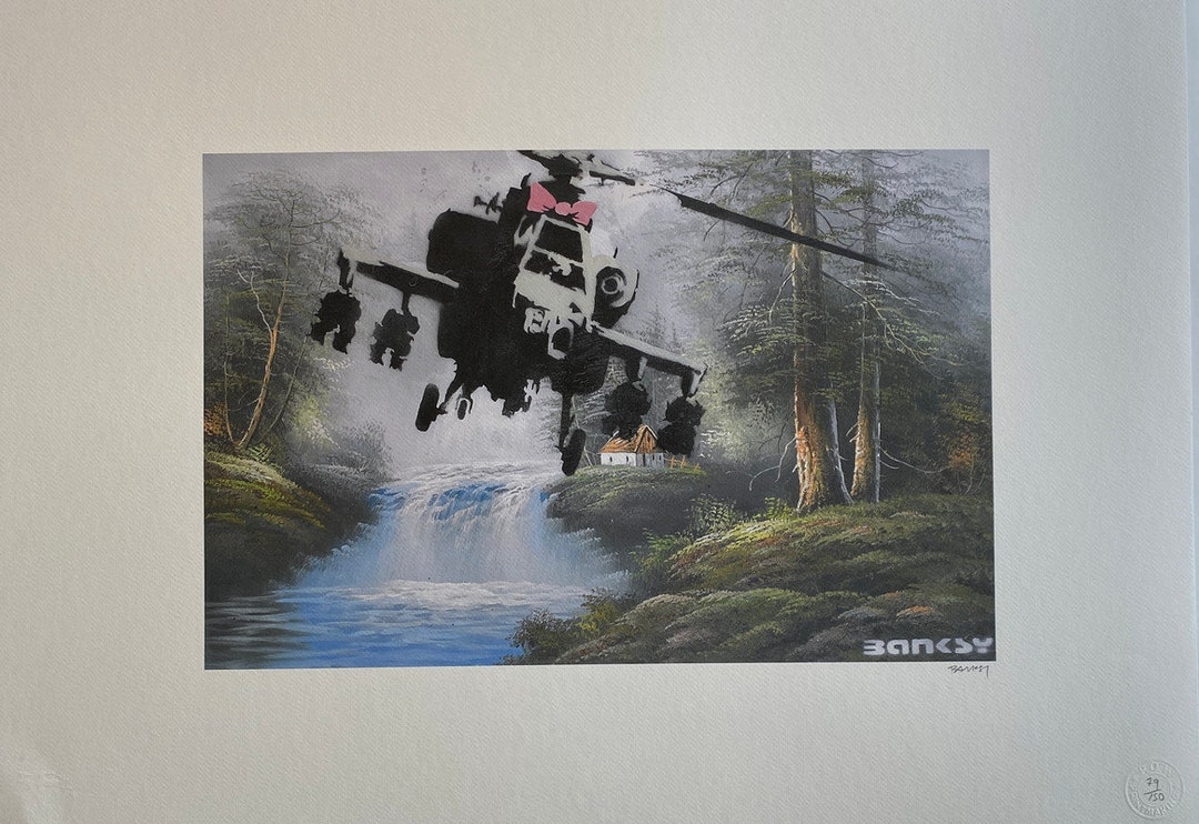 BANKSY Pencil Signed and Numbered Lithograph edition of 150 Banksy Art ...