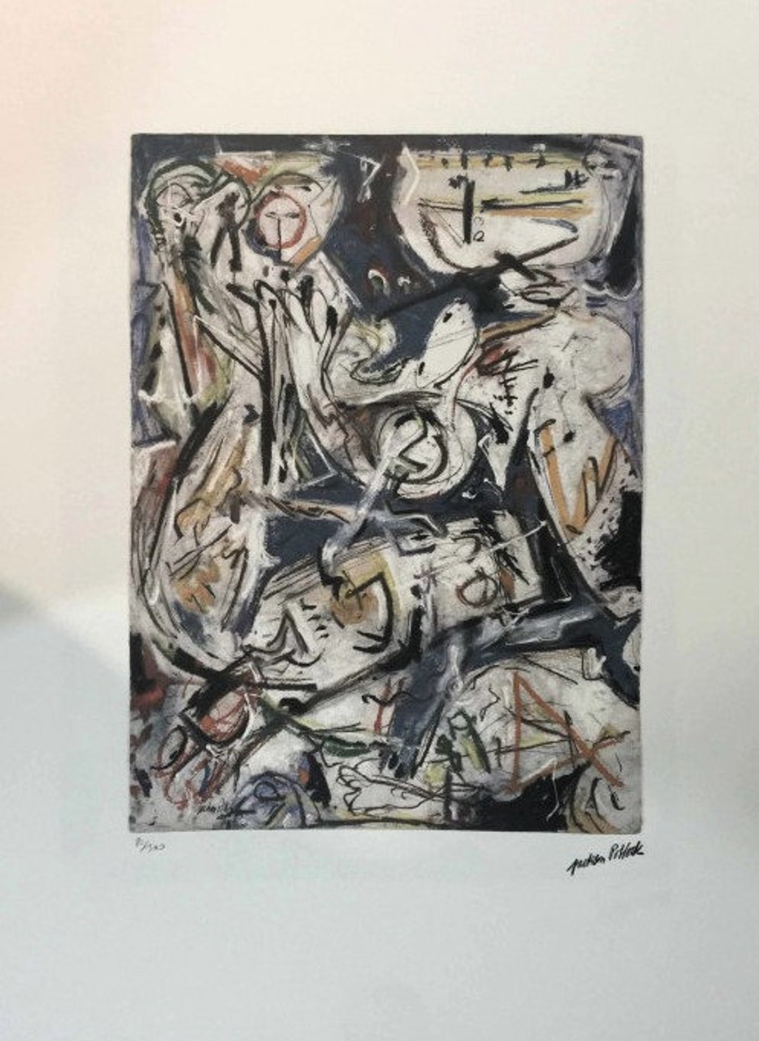 Jackson Pollock Signed & Numbered Lithograph edition of 300 - Etsy