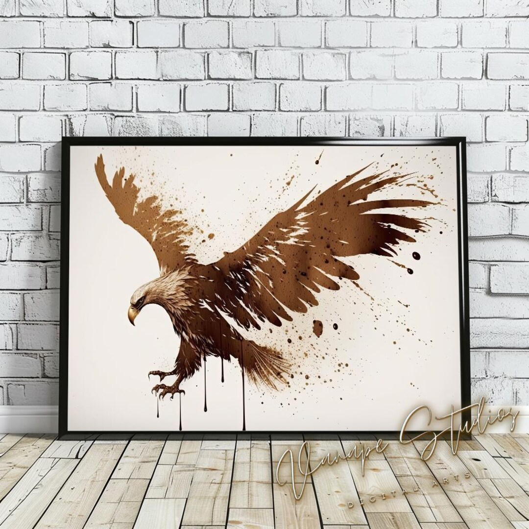 Bald Eagle Wall Art, Majestic Wildlife Print, American Symbol Decor ...