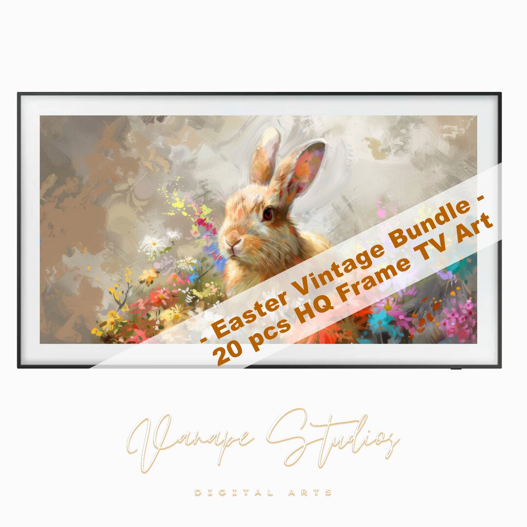 Frame TV Art, Easter Vintage Bundle of 20 High Quality Easter Pictures ...