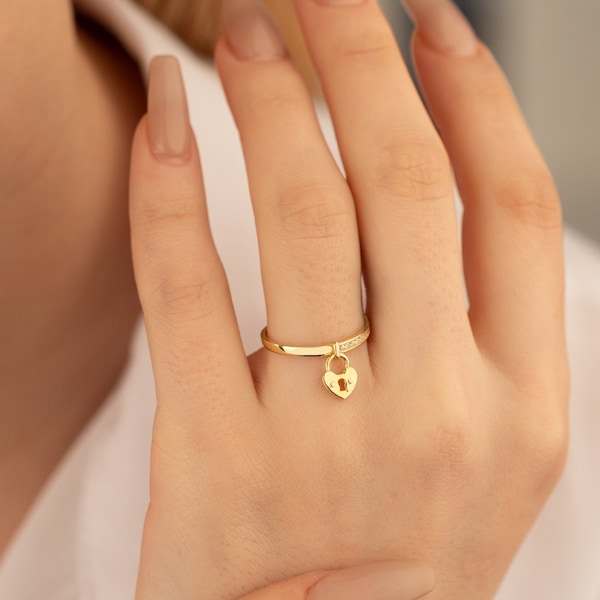 Dangle Charm Ring - Etsy