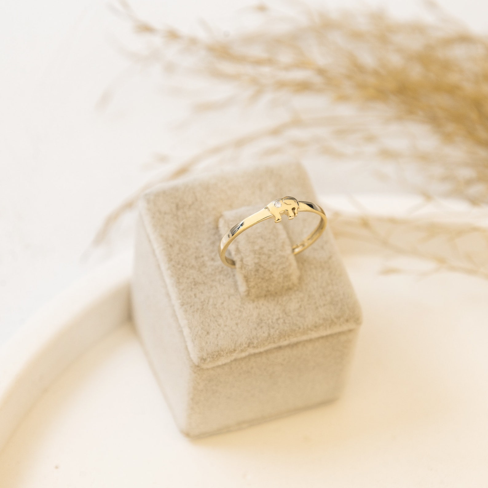 Sterling Silver Baby Elephant Ring: Minimalist Animal Jewelry - Etsy