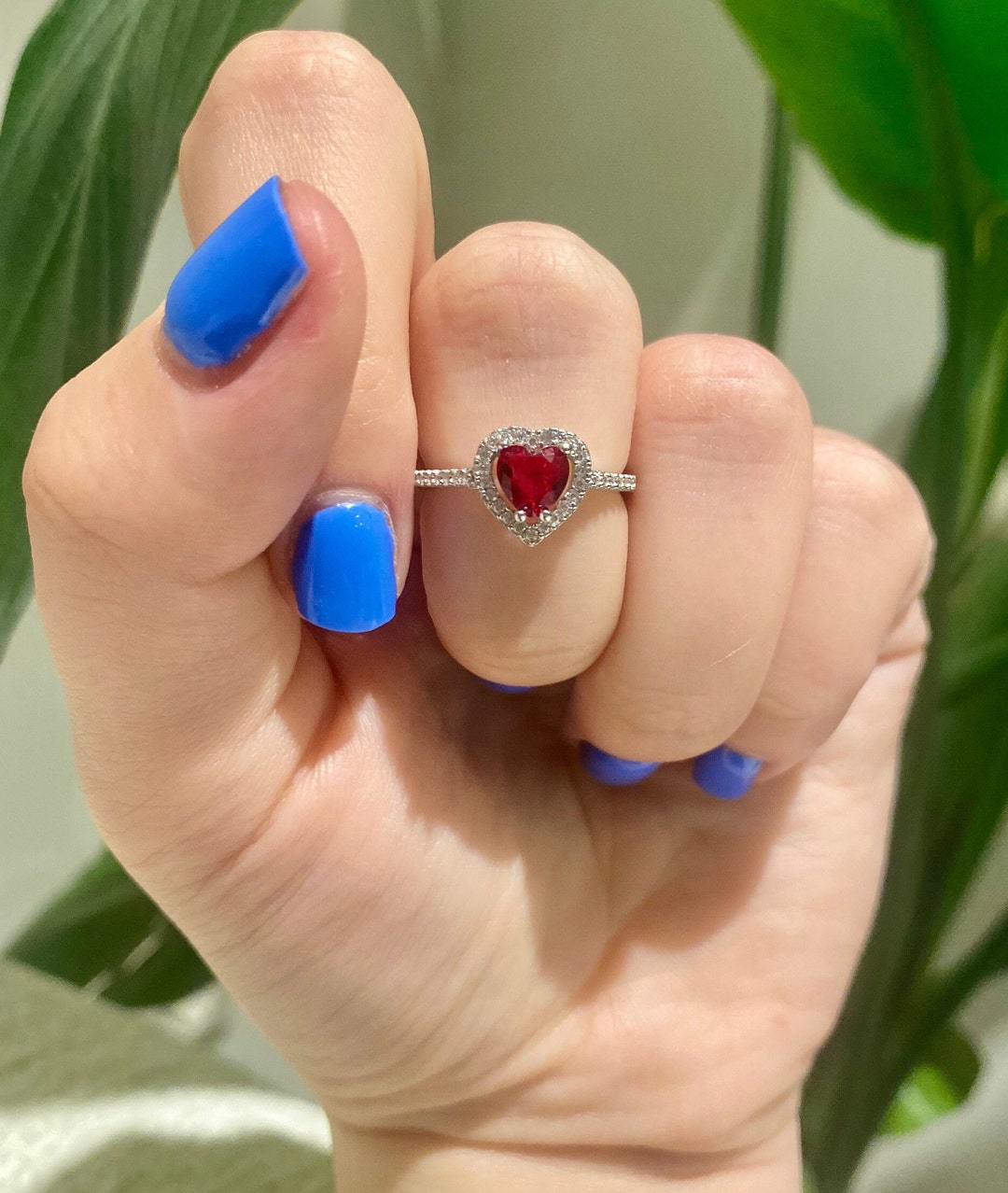 Heart Pandora Ring Pandora Red Ring Adjustable Heart Ring Knuckle Ring ...