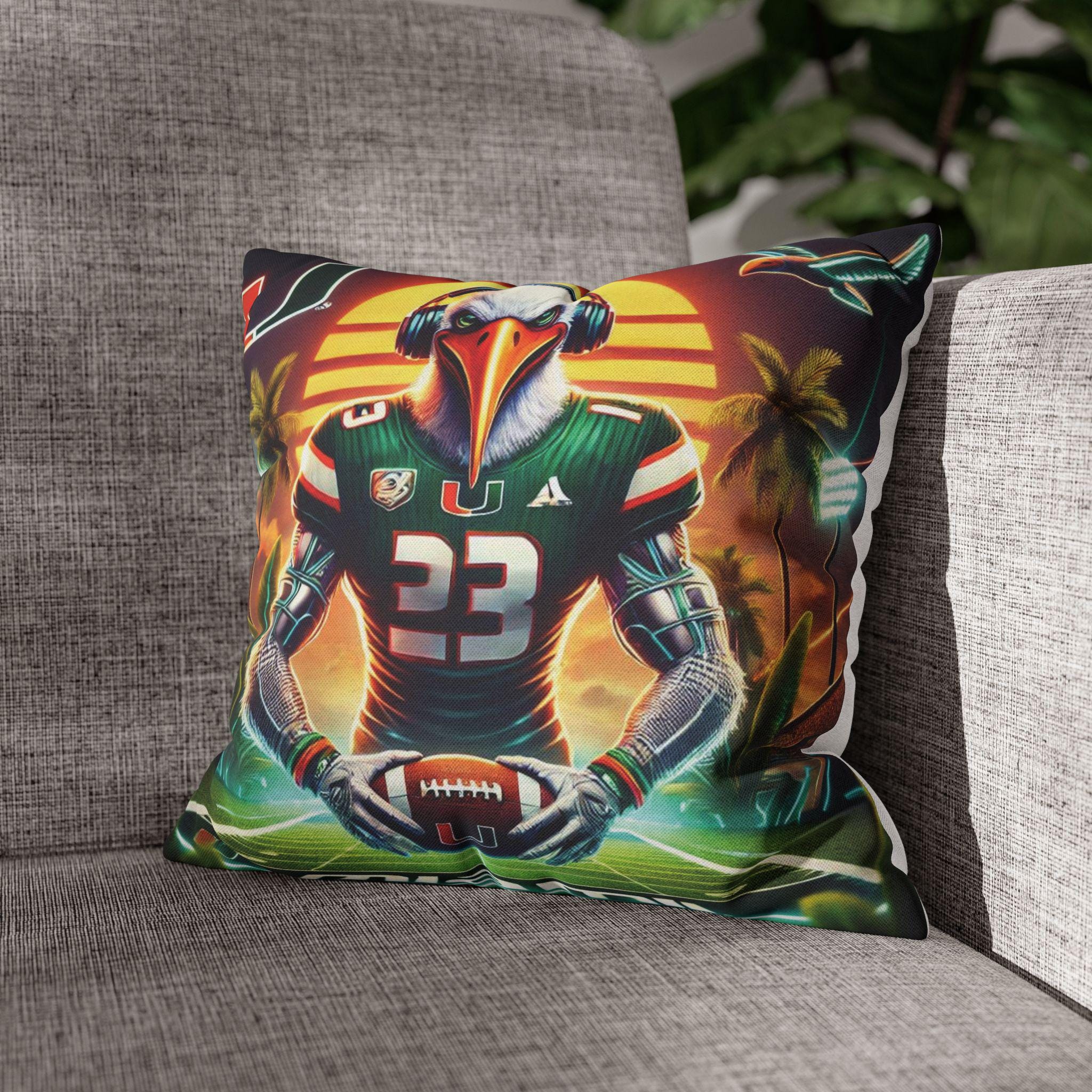 University of Miami- Pillowcase | UM Canes Pillow| Graduation Gift | UM ...