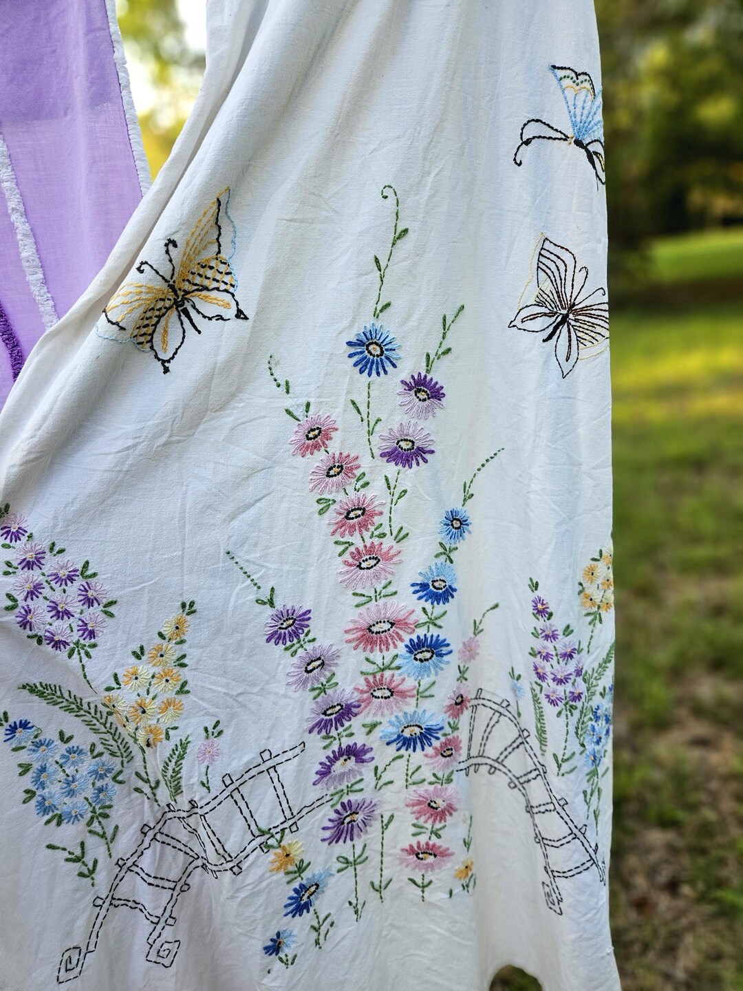Vintage Embroidered Sundress - Etsy