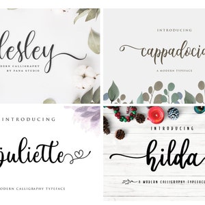 Swashes Font Bundle, Swirls Font Download, Calligraphy Font, Script ...