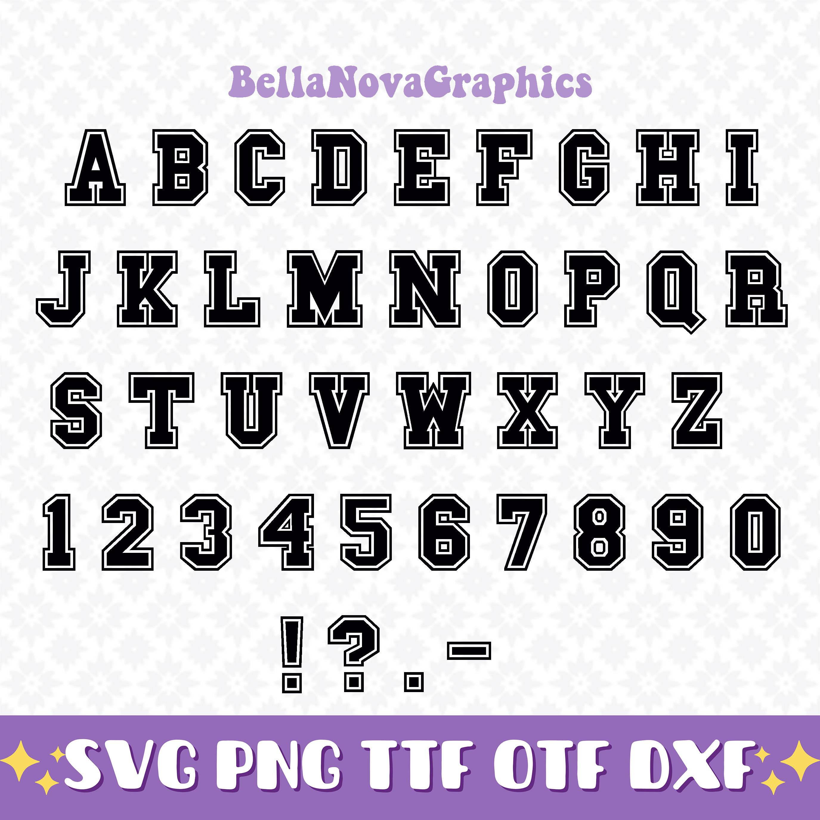 College Varsity Font Svg Varsity Alphabet College Varsity Letters And
