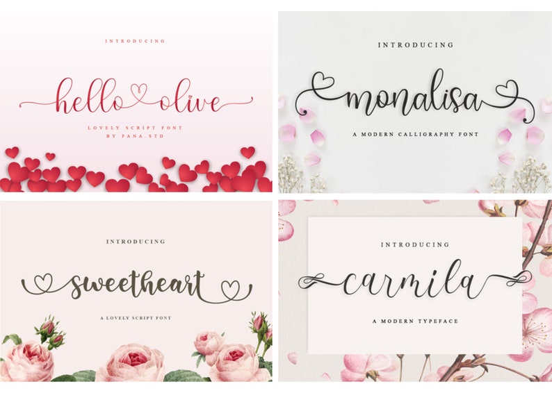 Swashes Font Bundle, Swirls Font Download, Calligraphy Font, Script ...