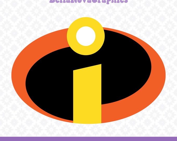 Incredible Logo Svg, the Incredibles Svg, Incredibles Dxf, Eps, Png ...