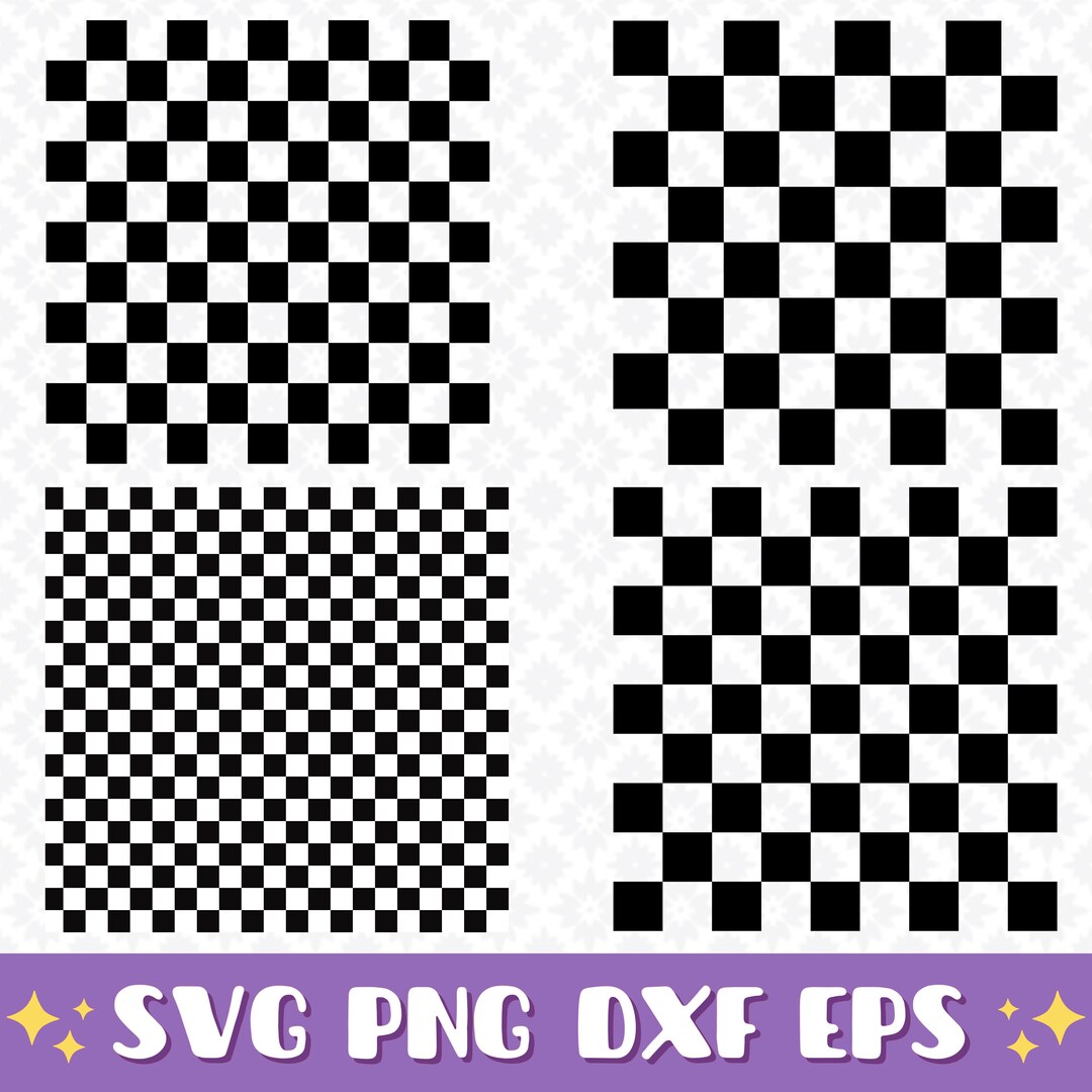 Checkered Pattern SVG BUNDLE, Checkered Pattern Clipart, Checkered ...