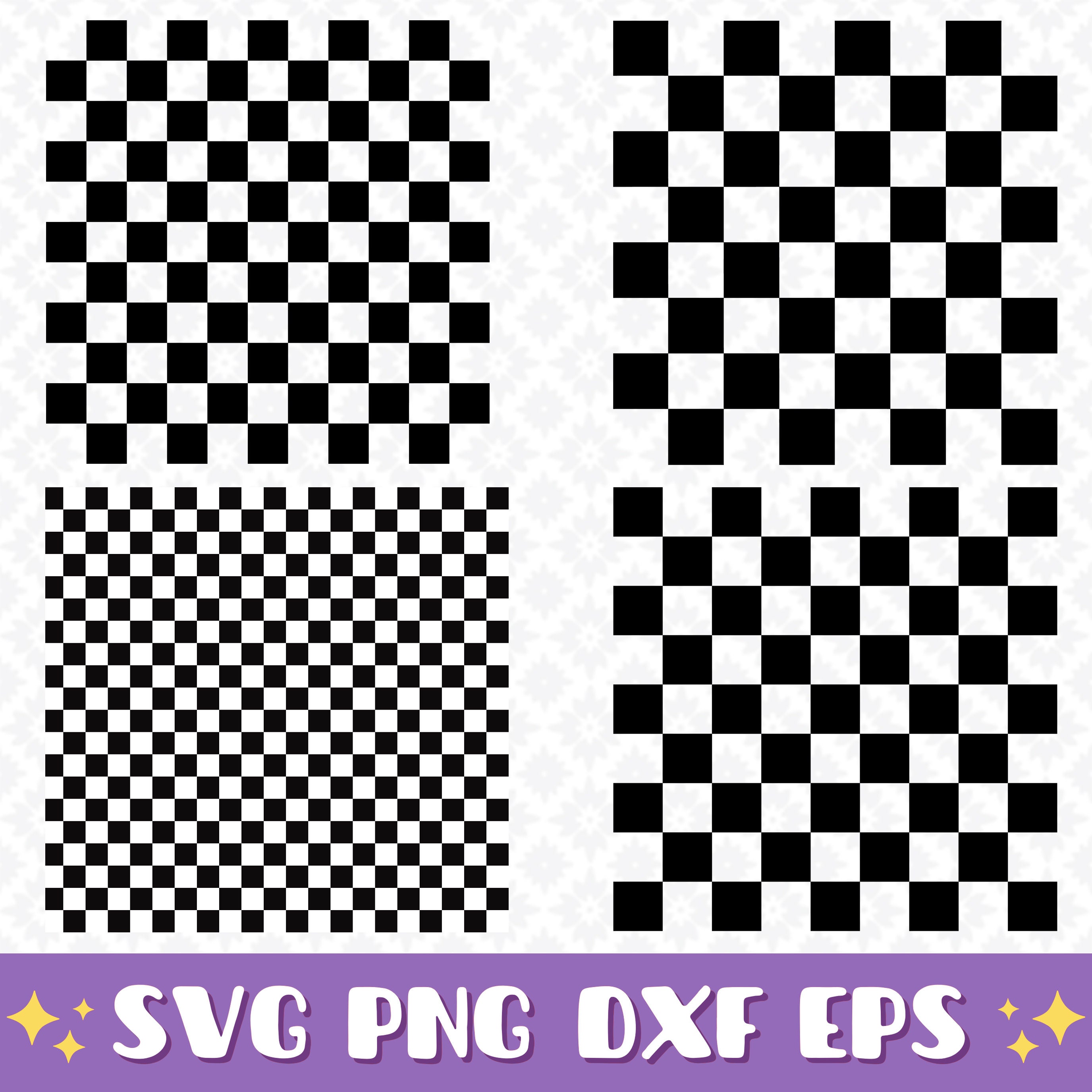 Checkered Pattern SVG BUNDLE, Checkered Pattern Clipart, Checkered ...